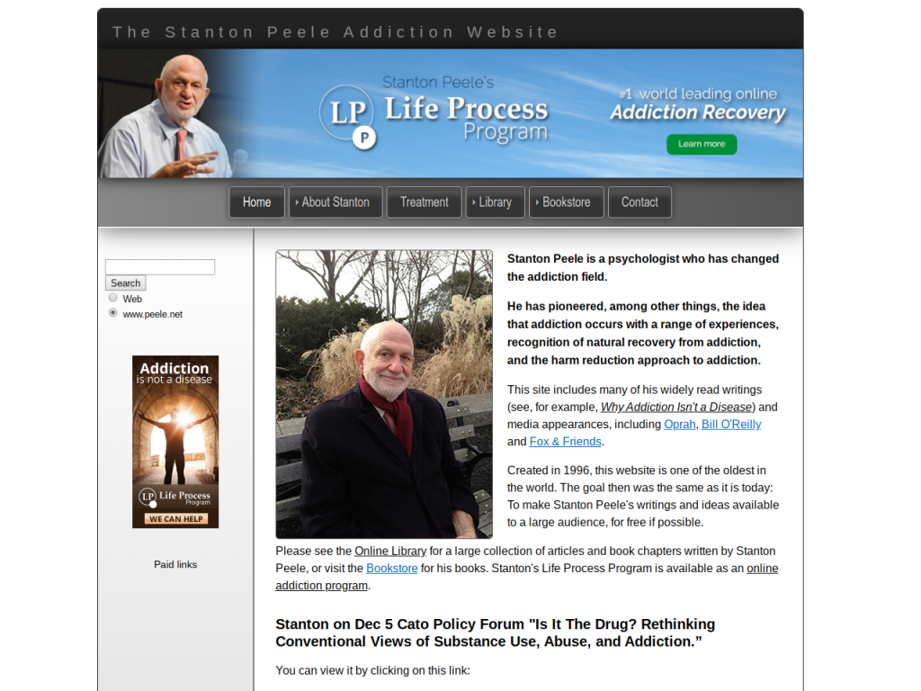 The Stanton Peele Addiction Website – Sober Eastbourne