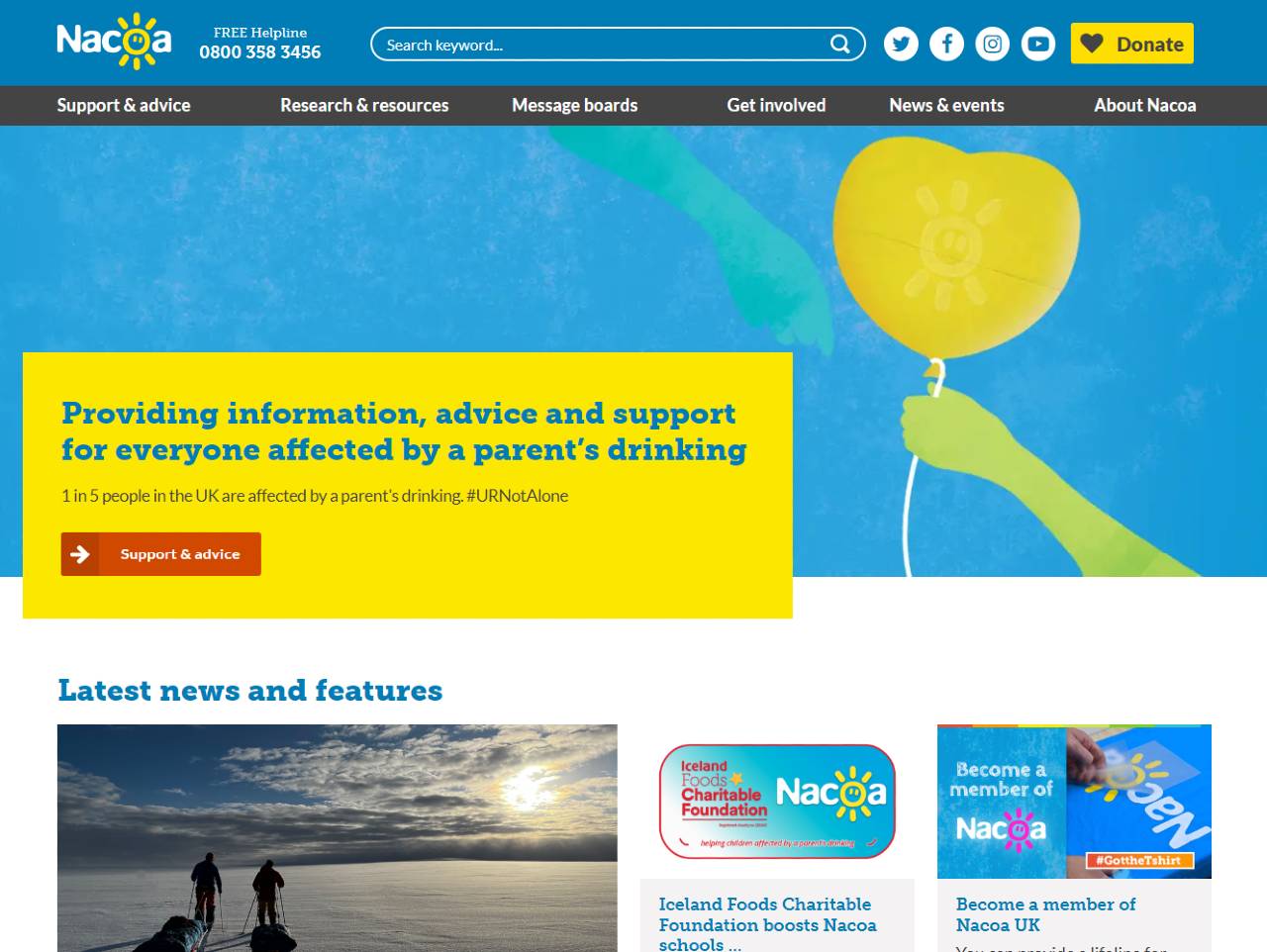 The National Association for Children of Alcoholics - NACOA