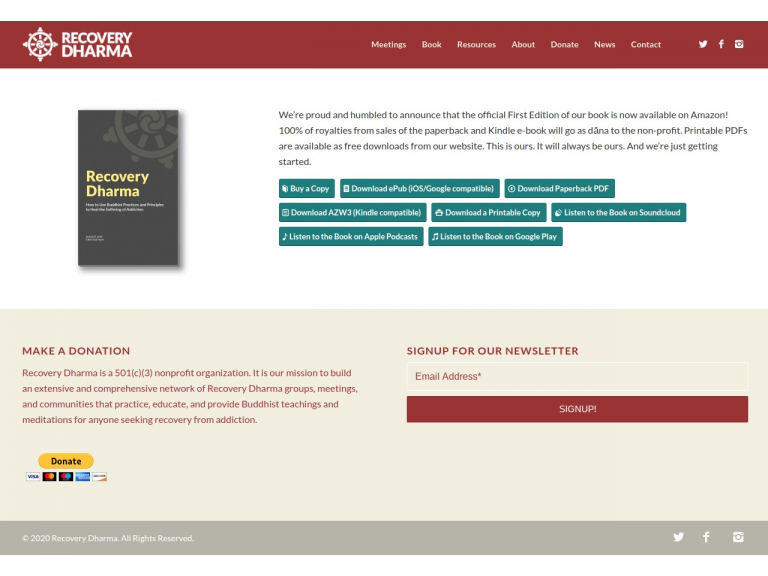 Recovery Dharma Book – Sober Eastbourne