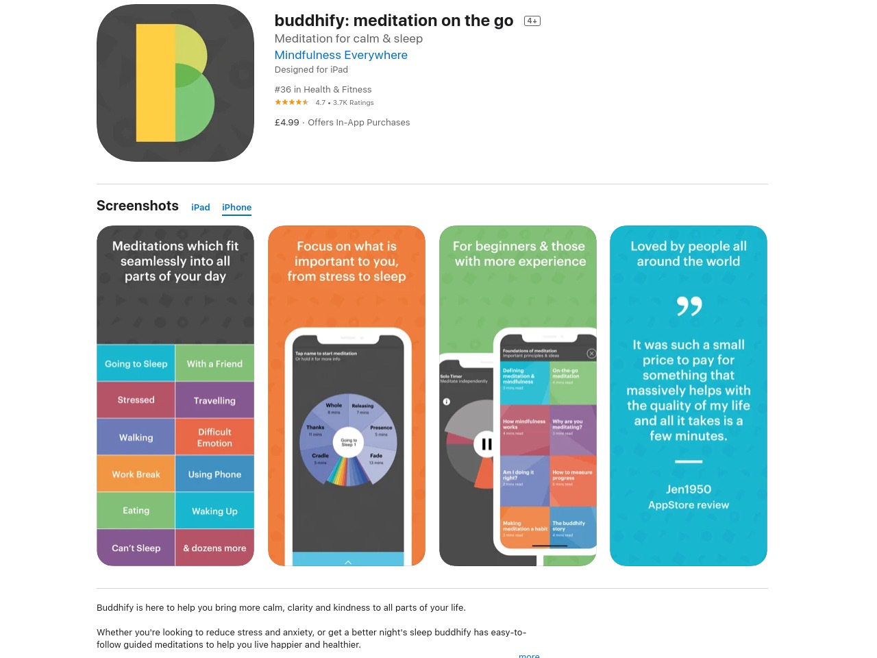 Buddhify Meditation & Mindfulness App – Sober Eastbourne