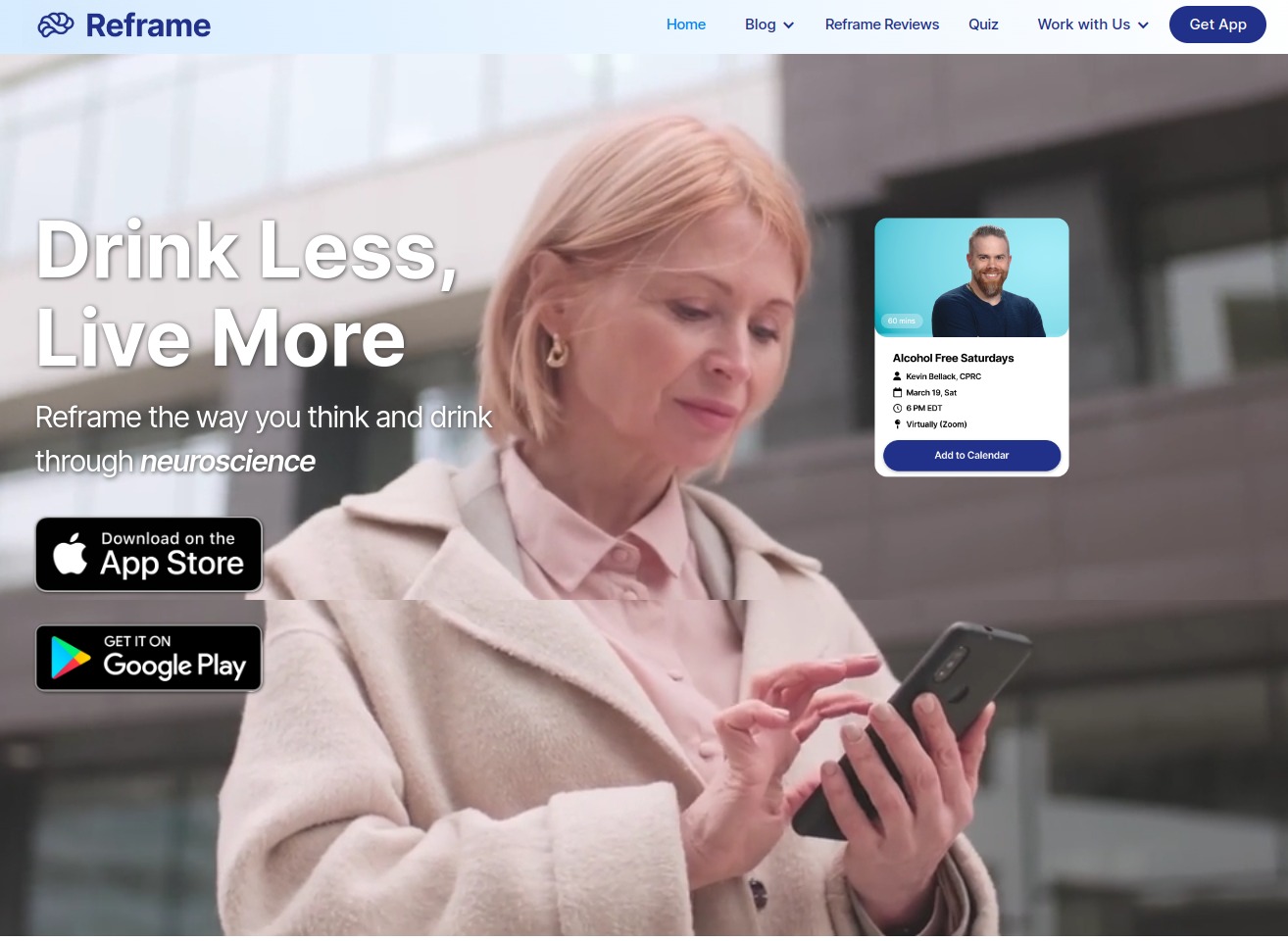 Reframe Quit Drinking App – Sober Eastbourne