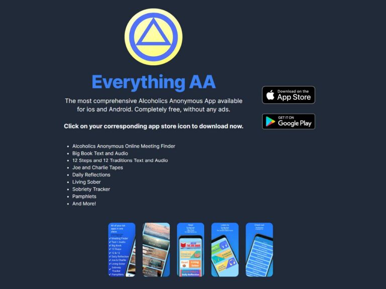 Everything AA iOS & Android App – Sober Eastbourne